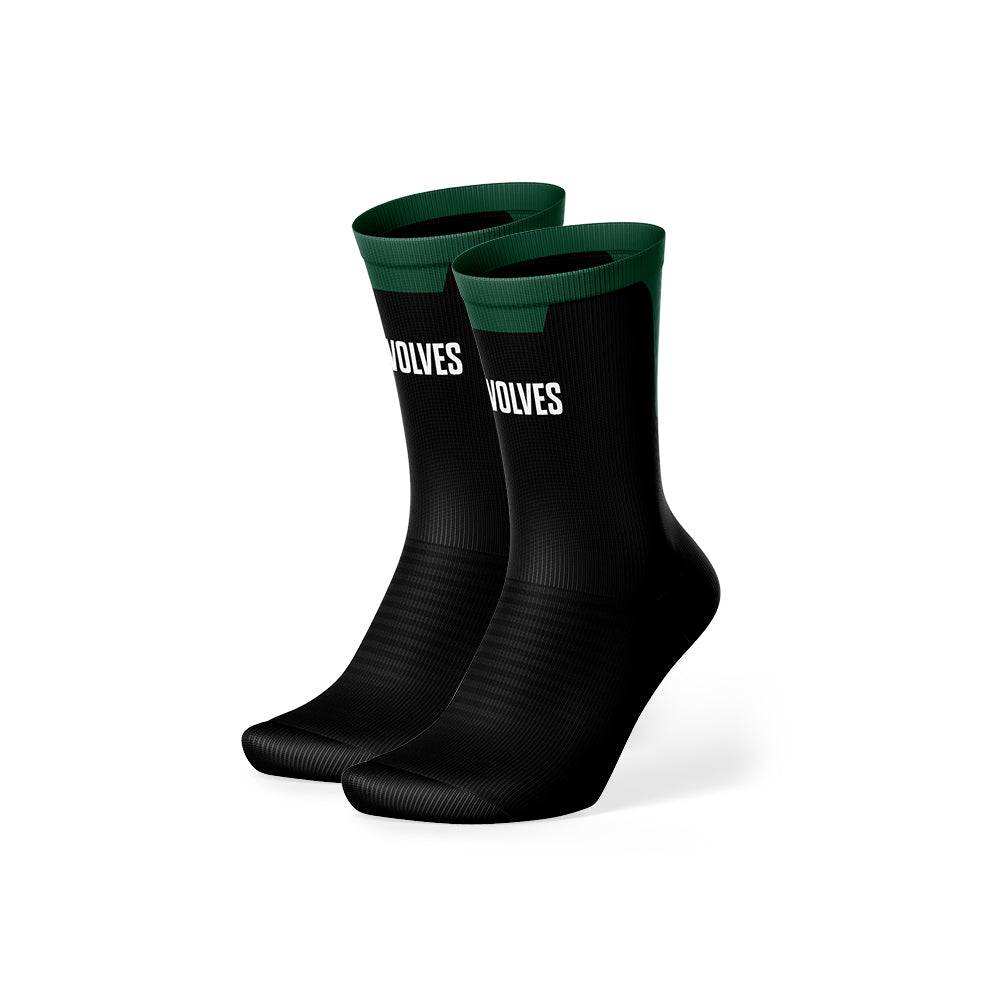Wolves Elite Sock - Black – Wolfpack Wear